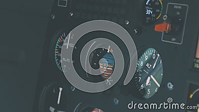 Helicopter Cockpit, High-tech Dashboard, Pilots Operating Plane Stock ...