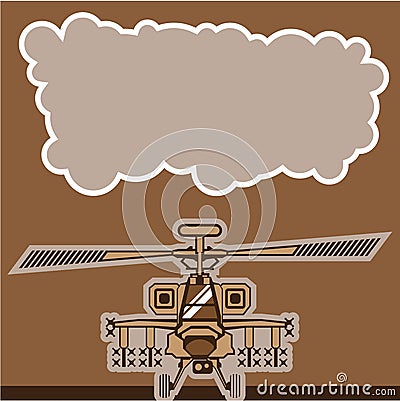 Helicopter Front Vector Illustration | CartoonDealer.com #67348468