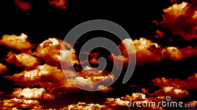 Hell Fire Sky and Clouds Time Lapse Stock Footage - Video of fantasy ...