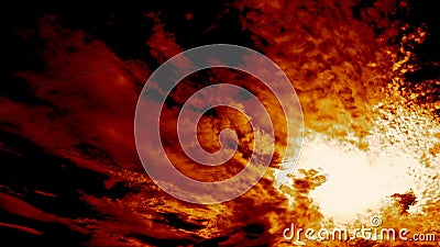 Hell Fire Sky and Clouds stock video. Video of evil - 157087061