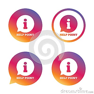 Help Point Sign Icon. Information Symbol. Vector Illustration ...