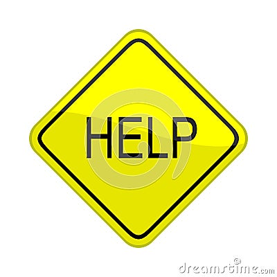 Help Sign Stock Image - Image: 4855971
