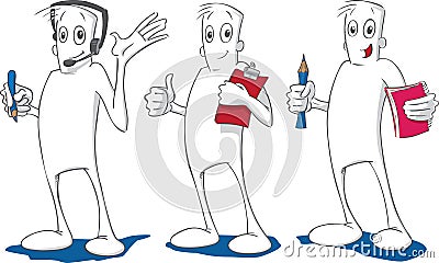Helpful Guy Vector Illustration | CartoonDealer.com #5247710