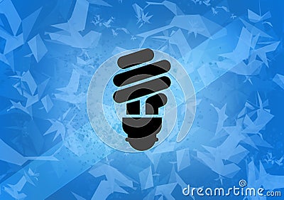 Helpful Tips Bulb Aesthetic Abstract Icon On Blue Background Royalty ...