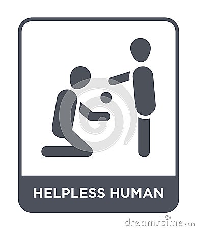 Helpless Human Icon In Trendy Design Style. Helpless Human Icon ...