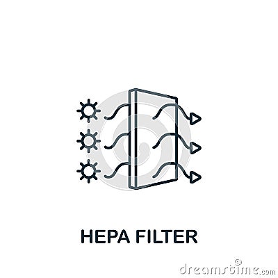Hepa Filter Icon. Monochrome Simple Allergy Icon For Templates, Web ...