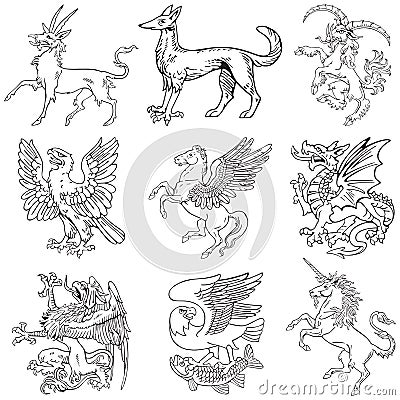 Heraldic Monsters Vol IV Royalty Free Stock Photo - Image: 20359425