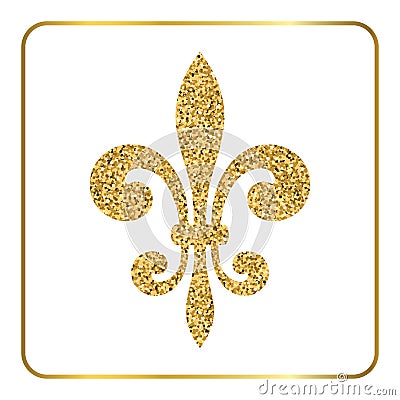 Heraldisches Emblem 3 Der Goldenen Lilie Vektor Abbildung - Bild: 68560123