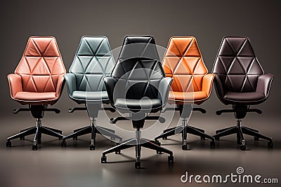 Herman Miller Office Chairs On Black Background Stock Photography ...