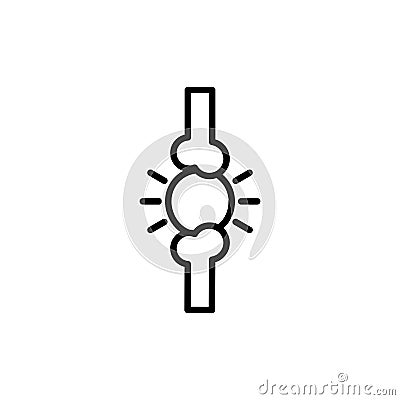 Herniated Disc Icon Set. Intervertebral Disc Vector Symbol. Vertebral ...