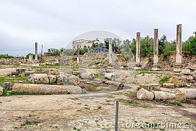 Herod The Great Palace In Sebastia, Samaria Royalty-Free Stock Image ...