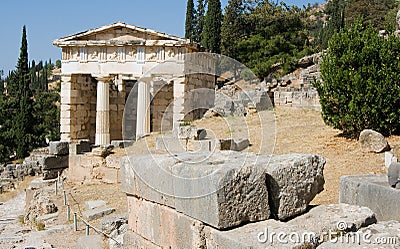Het Orakel Griekenland Van Delphi Royalty-vrije Stock Afbeeldingen ...