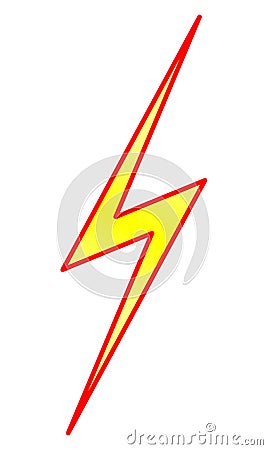 Het Symbool Van De Bliksem Stock Fotografie - Afbeelding: 8162182
