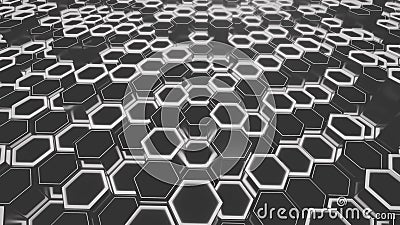 Hexagonal Grid. Abstract Technology Animation. Stock Footage - Video of ...