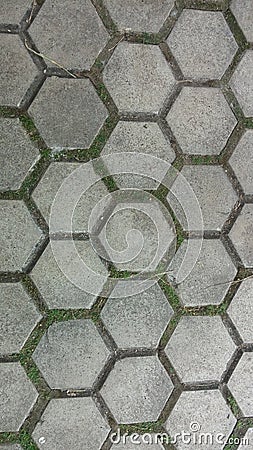 Hexagonal Stone Texture Paving Stock Photography | CartoonDealer.com ...