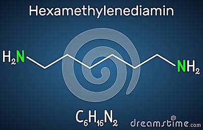 Hexamethylenediamine Diamine Molecule. It Is Monomer For Nylon ...