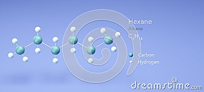 Hexane, Molecular Structures, Alkane, 3d Model, Structural Chemical ...