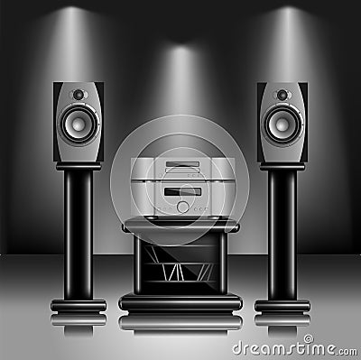 Hi-Fi Audio Sound System Royalty Free Stock Photography - Image: 24973857