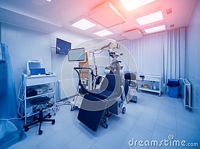 Hi-Tech Operating Room For Ophthalmic Surgery. Visual Axis Deviation ...