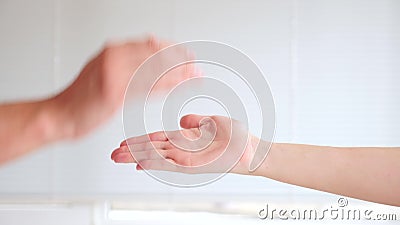 High Five, Hand Slap. 4k, Slow-motion Stock Video - Video of hand ...