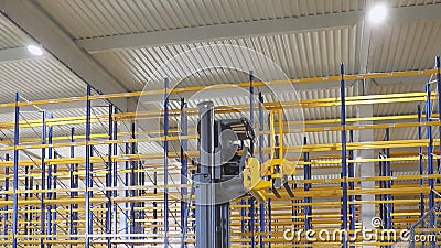 High Rack Stacker stock video. Video of loading, commercial - 194813933