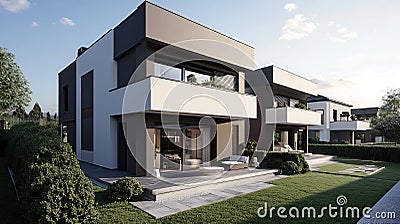 High-resolution Image Of A Stunning, Highly Detailed Modern Duplex ...