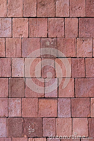 High Resolution Rectangular Brick Texture In Wall Facade / Background ...