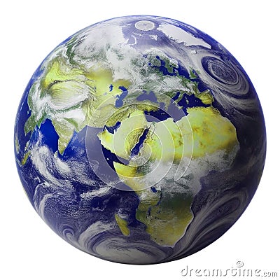 High-Resolution Transparent Earth Globe PNG Featuring Continents ...