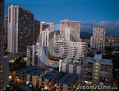 High Rises In Honolulu Hawaii Royalty-Free Stock Photography ...