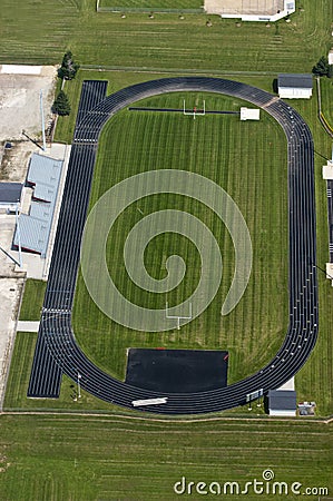 High School Football Stadium, Jogging Track, Field Royalty Free Stock ...