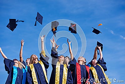Graduation caps stock image. Image of graduation, school - 999405