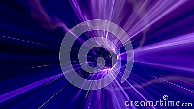 High Speed Flight through a Purple Wormhole in Outer Space Stock ...
