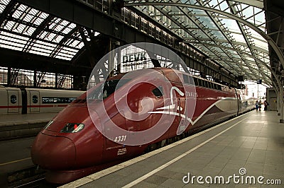 High-speed railway Thalys in Cologne - Stock Image - Everypixel