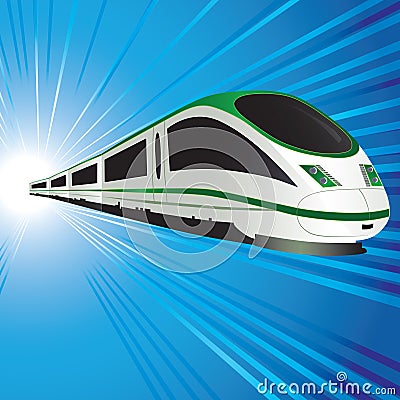 High-speed Train Cartoon Vector | CartoonDealer.com #18480419