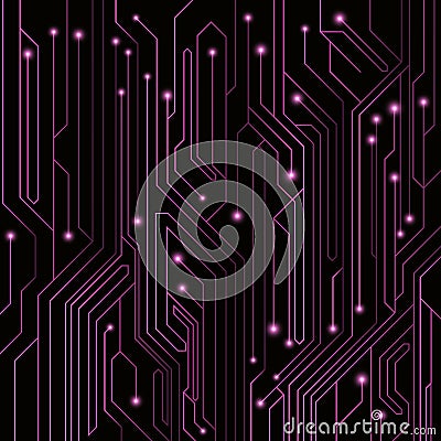 High-tech Background Of Purple Color From A Computer Board With LEDs ...