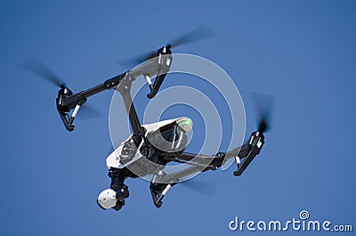 High Tech Drone Flying Stock Photo - Image: 49062215