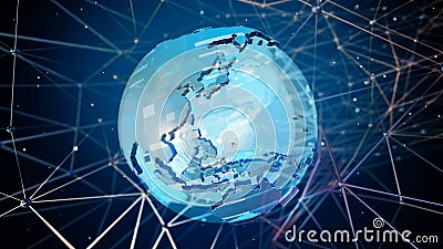 High Tech Earth stock video. Video of globe, continent - 85896923