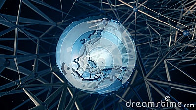 High Tech Earth stock video. Video of blue, information - 85927711