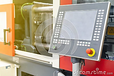 High Technology Plc Monitor Touch Screen And Push Button Of Control ...