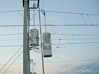 High Voltage Power Supply Catenary Wiring.this Wiring Is The One Used ...