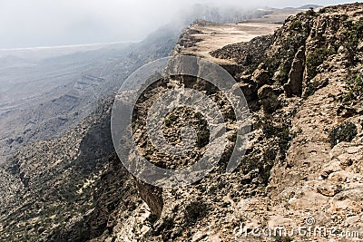 Highest Point Jabal Samhan Mountain Viewpoint Dhofar Mountains Oman 3 ...