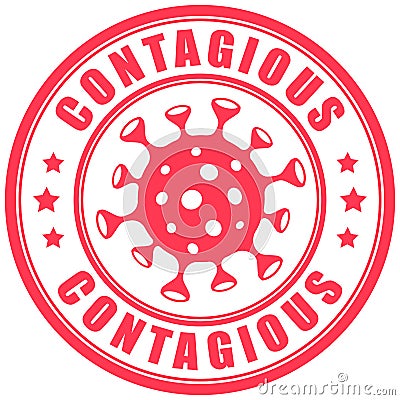 Highly Contagious Disease Warning Sign Cartoon Vector | CartoonDealer ...