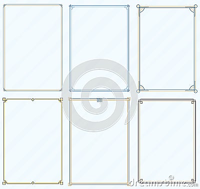Premium Border Line A4 Size - Stock Vector | CartoonDealer.com #236448072