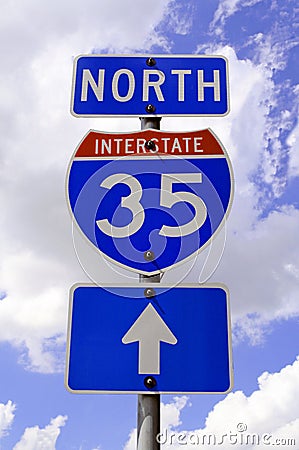 Highway 35 Road Sign Royalty Free Stock Photos - Image: 5580028