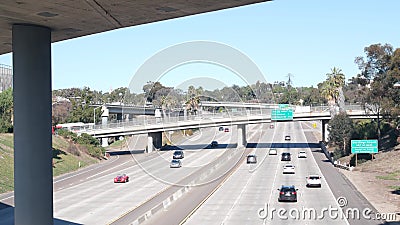 Highway Road Interchange or Intersection, Freeway Overpass Bridge ...