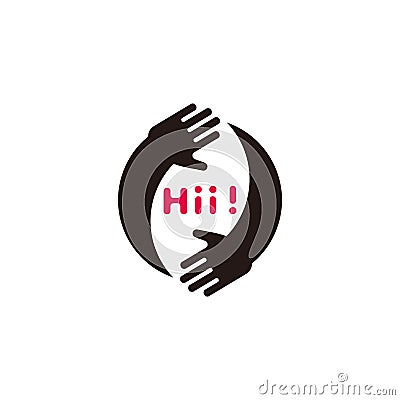 Hii Hand Care Symbol Motion Design Symbol Vector | CartoonDealer.com ...