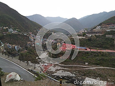 Himalayan Ranges Seen From Pauri Town In Uttarakhand(India) Royalty ...