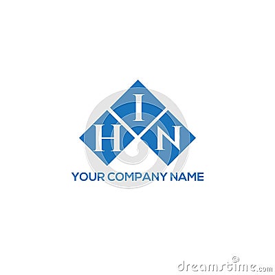 HIN Letter Logo Design On WHITE Background. HIN Creative Initials ...