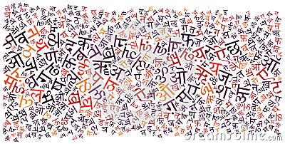 Hindi Alphabet Texture Background Stock Images - Image: 38459934