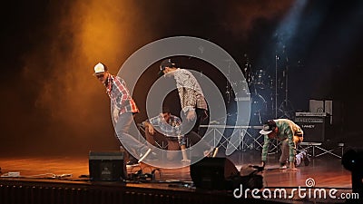 Hip Hop Dancers Dances on Stage Stock Footage - Video of dances, singer ...